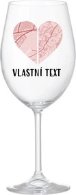Personalizovaná sklenice - Dvě místa, jedno srdce