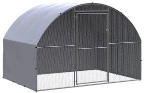 Venkovní klec pro kuřata 3 x 2 x 2 m pozinkovaná ocel 3095472