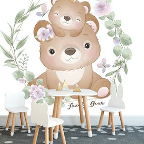 Samolepící tapeta rodinka medvídků - 150x100 cm