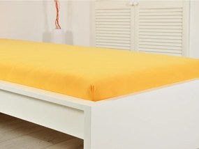 B.E.S. - Petrovice, s.r.o. Prostěradlo JERSEY dětské - Sytá žlutá 60 x 120