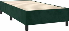 Rám postele s boxspringem tmavě zelená 80 x 200 cm samet 3121087