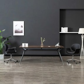 vidaXL Otočné jídelní židle 2 ks textil [3054863] Barva: světle šedá