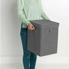Brabantia Koš na prádlo 35 L stohovatelný černá / 44.5 x 37 x 32 cm