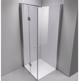 BPS-koupelny Čtvercový sprchový kout HYD-SK1180A 80x80 chrom/transparent - bez vaničky