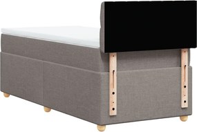 Box spring postel s matrací taupe 90x190 cm textil 3286546