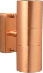 NOR 21279930 Venkovní nástěnné svítidlo Tin 2x35W GU10 měď čirá - NORDLUX