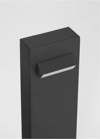 NV 9020921 Venkovní sloupkové svítidlo ZELDA černý hliník a akrylový difuzor proti oslnění LED 6W 3000K 100-240V IP65 - NOVA LUCE