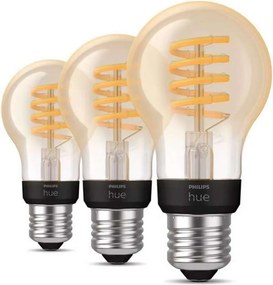 Philips Hue Filament - Chytrá LED žárovka E27, 580 lm, 3 ks 929002477504