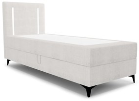Jednolůžková postel 90 cm Ortega Comfort (světle šedá) (s roštem a matrací, bez úl. prostoru) (s LED osvětlením). 1082679