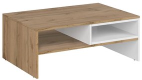 Konsimo Sp. z o.o. Sp. k. | Konferenční stolek DAMINO 35,5x90 cm dub wotan/bílá | KO0102