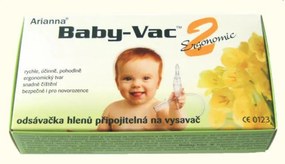 Arianna Odsávačka nosních hlenů na vysavač Baby-Vac 2 Ergonomic + kartáček