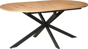 XXXLutz JÍDELNÍ STŮL, černá, barvy dubu, 180-220/100/75 cm MID.YOU - Jídelní stoly - 002798025901