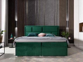 Kontinentální postel 180 cm Menera (zelená). 1025425