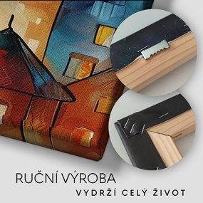 Obraz na plátně - Nočním životem v Orleans FeelHappy.cz Velikost obrazu: 180 x 60 cm