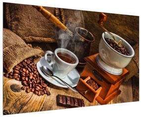 Obraz šálku kávy  (120x80 cm)