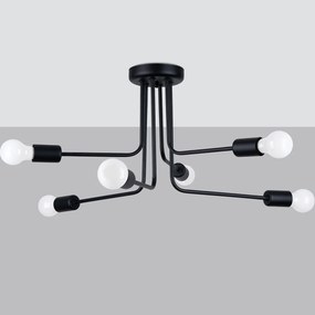 Sollux Lighting Lustr NORAH 6 černý