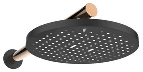 Invena Moonlight, sprchová souprava pod omítku, 2-funkční, černá-růžové zlato, INV-BS-77-014-V