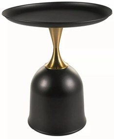 Konferenční stolek Libra 51 cm černý/zlatý