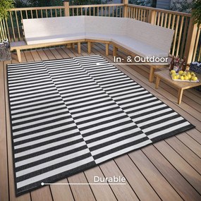 Černobílý vnitřní a venkovní koberec 200x290 cm Viela – Hanse Home