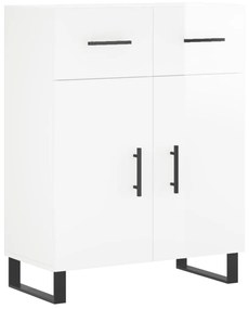 Skříň highboard lesklá bílá 69,5 x 34 x 180 cm kompozitní dřevo - Default Title