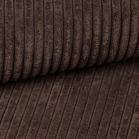 Tmavě hnědá sedací souprava do U SMART COSARO 295x140 cm