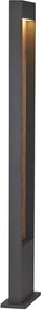 LA 1002959 FLATT POLE 100 Outdoor, stojací LED svítidlo, 3000K, IP65, antracitové/hnědé - BIG WHITE (SLV)