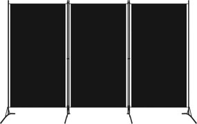 vidaXL 3dílný paraván 260 x 180 cm [320734] Barva: Černá