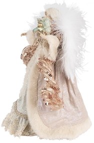 Dekorace socha Anděl ve zdobných šatech - 16*10*28 cm