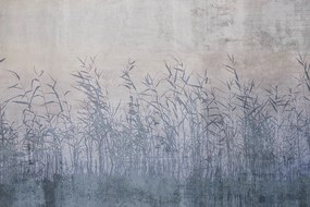 DIMEX | Vliesová fototapeta Abstrakt pole MS-5-0384 | 375 x 250 cm| šedá, béžová, fialová