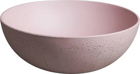 Sapho Sapho, FORMIGO betonové umyvadlo na desku, průměr 39cm, růžová mat, FG321