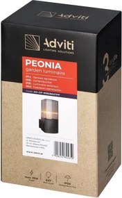 Zahradní svítidlo nástěnné ORNO PEONIA AD-OP-6581BE27PP, IP54, E27, max 15W, černá