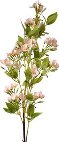 Dekorace umělá větvička s růžovými květy - 8*8*96 cm