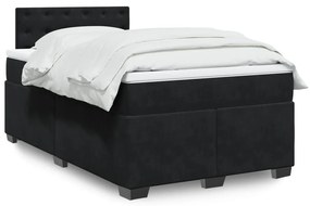Box spring postel s matrací černá 120 x 190 cm samet 3288572