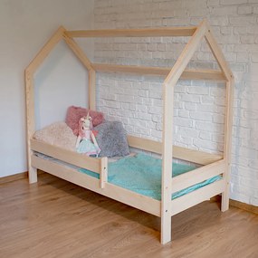 Via-nábytek Dětská postel DOMEČEK 80 x 160 Povrchová úprava postele: Borovice (lakovaná)