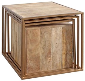 BIZZOTTO Set 4 odkládacích stolků JAIDEV 0746932
