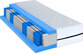 Matrace 120x200 taštičková Středně Tvrdá oboustranná kapsa Blanco