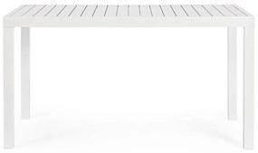 Zahradní stůl linde 130 x 68 cm bílý MUZZA