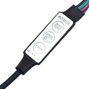 vidaXL Psací stůl s LED světly 120 x 55 x 91 cm kompozitní dřevo [3309418] Barva: dub sonoma