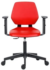 Antares Pracovní židle 1260 Alloy PU bez područek Barva plastu Antares červená Barva rámu Černá barva rámu