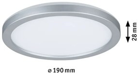Paulmann 70990 Atria Shine, matně chromové stropní svítidlo s korónou, 11,2W LED 3000K, průměr 19cm