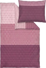 Looks BY Wolfgang Joop Saténové ložní povlečení, 140 x 200 cm, 70 x 90 cm (růžovo-fialová)