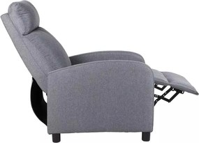 LuxuryForm DESIGN Televizní křeslo RUFO s polohováním - šedé