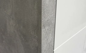 Komoda Stone 117 cm, beton/bílá
