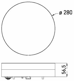 LED Koupelnové stropní svítidlo LED/24W/230V 3000/4000/6000K pr. 28 cm IP44