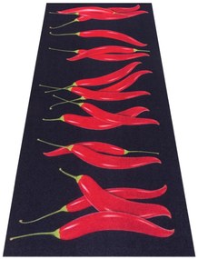 Hanse Home, Běhoun Cook & Clean 105727 Black Red, 50x150, červená, kuchyně