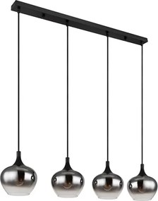 Globo 15548-4H - Lustr na lanku MAXY 4xE27/40W/230V černá