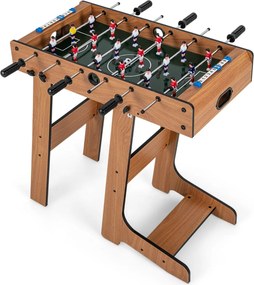 Costway Foosballový stůl Prostorově úsporný s robustní – 33 × 36 × 109 cm