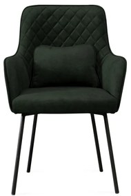 DOLMAR SEDAČKY Jídelní židle - KR-7, různé tkaniny a barvy na výběr Čalounění: tmavě zelená (Uttario Velvet 2969)