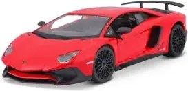 Bburago Plus Lamborghini Aventador LP 750-4 SV Red / měřítko 1:24