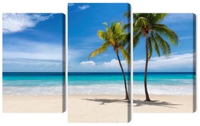 Vícedílný obraz Karibská Pláž 3D Nedostatek Nedostatek Přírodní plátno 180x120